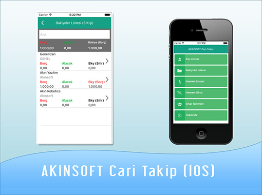 AKINSOFT CariTakip (IOS) Tanıtım | AKINSOFT İSTANBUL | 0212 451 74 74 - 0850 800 13 31